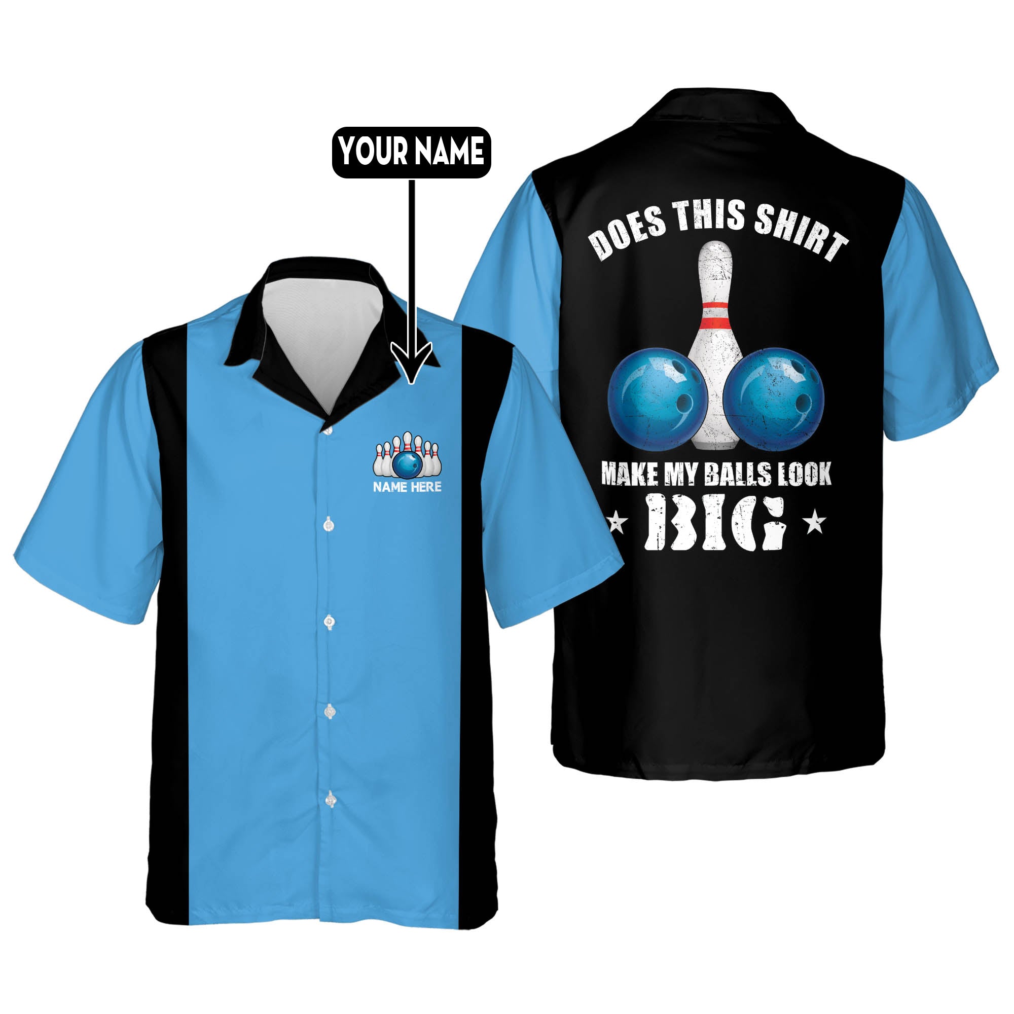 Personalised Bowling Shirts Funny - Retro Bowling Shirts For Men And ...