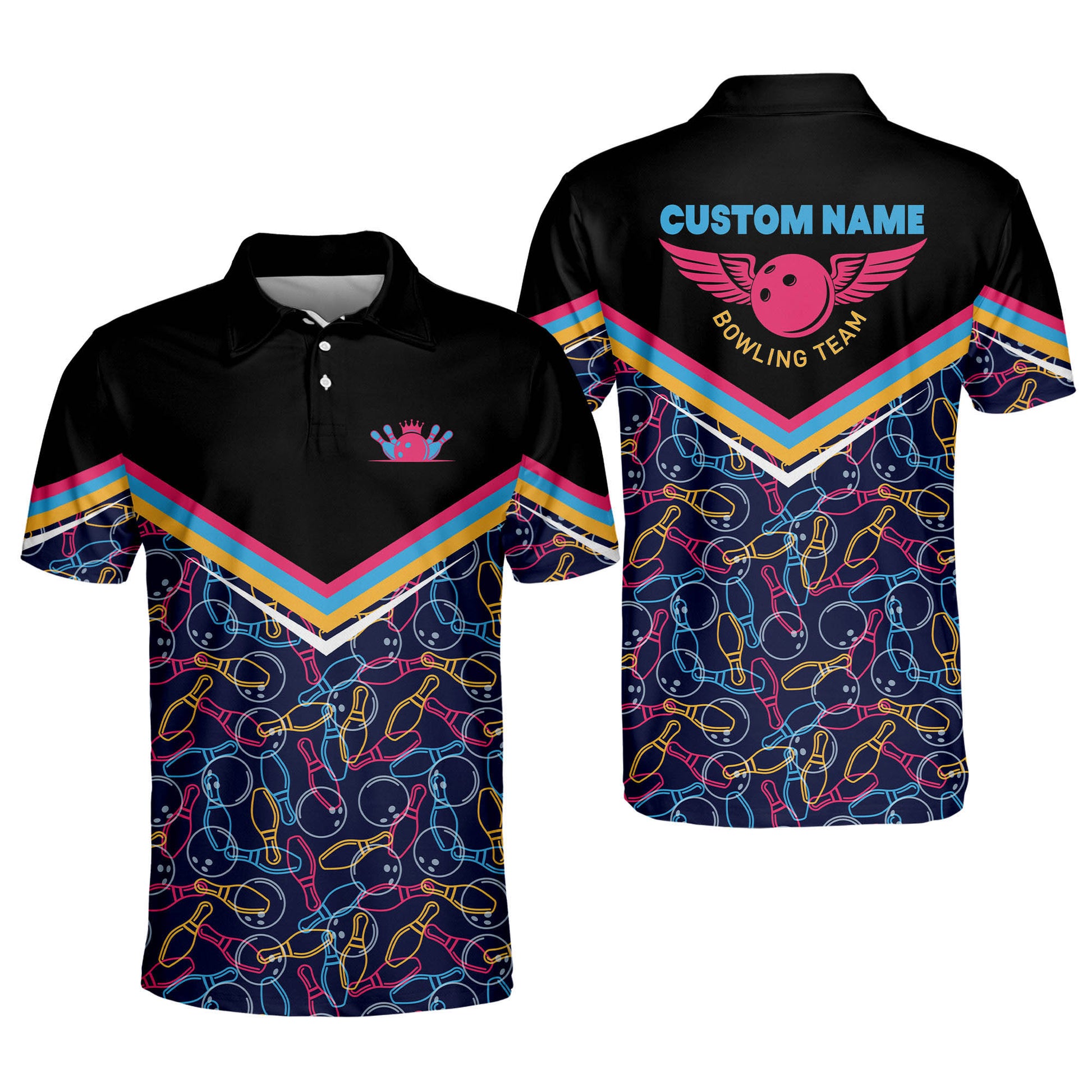 Custom Bowling Polo Shirts For Men And Women - Custom Bowling Team ...